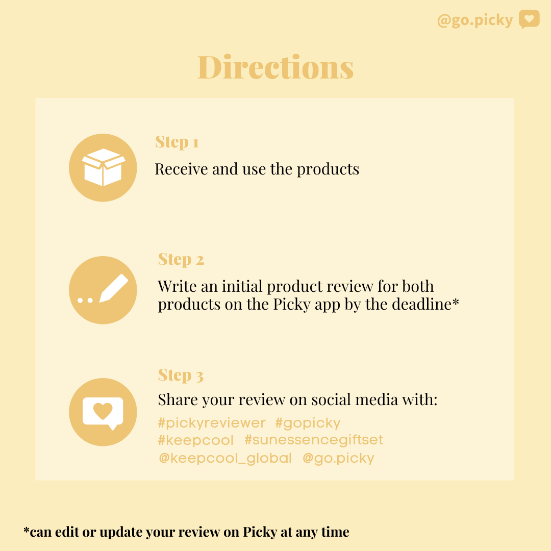 Picky Reviewer Event with KEEP COOL