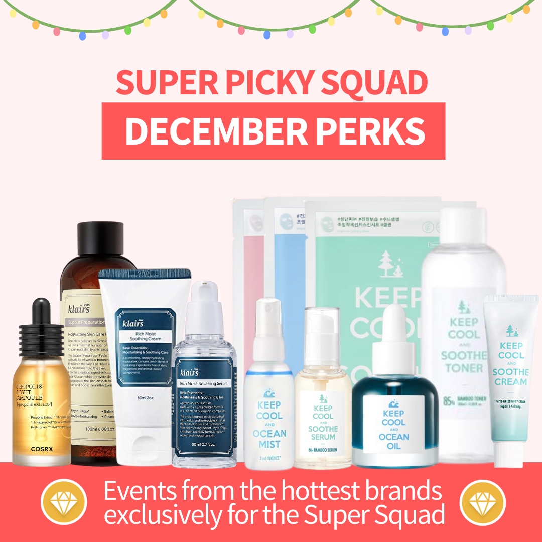 Super Picky Squad: December Perks